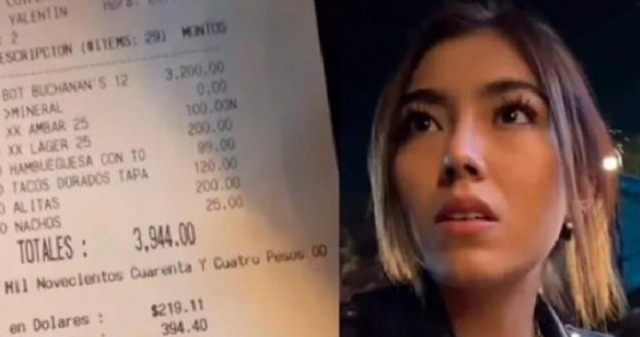Video: una joven se enojó por tener que pagar la mitad de la cuenta en ...