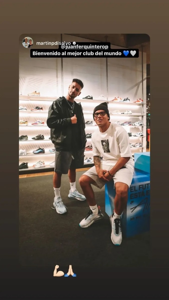 Coscu le dio la bienvenida al nuevo refuerzo de Racing, con quien tiene ...